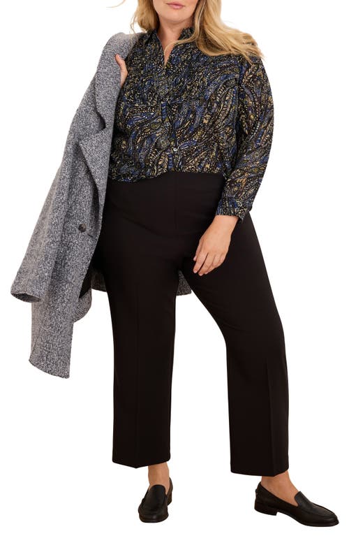 NIC+ZOE portobello paisley chiffon shirt